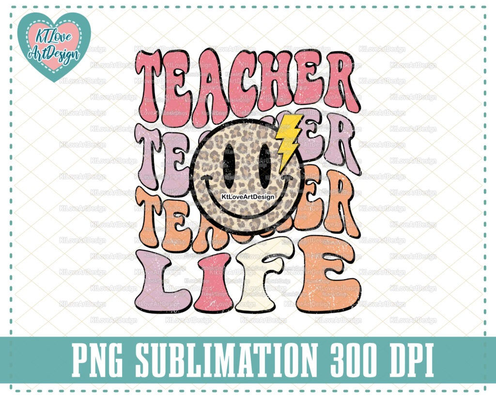 Retro Fall Teacher Smiley Face, Fall Teacher, Retro Back To School ...